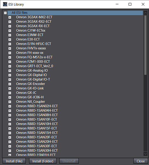 How to import an iR-ECAT's ESI file into Sysmac studio - Staff - WeintekUSA