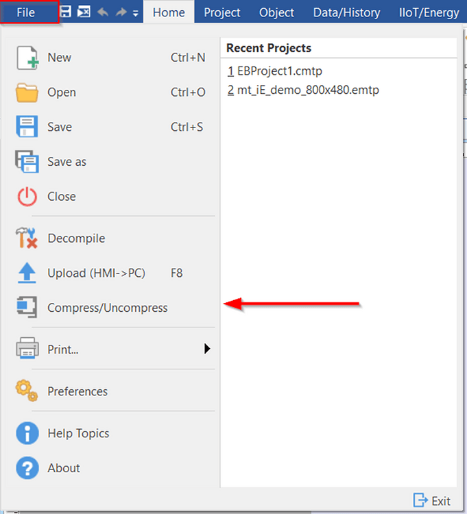 Converting an EasyBuilder 8000 project file to EasyBuilder Pro - Staff ...