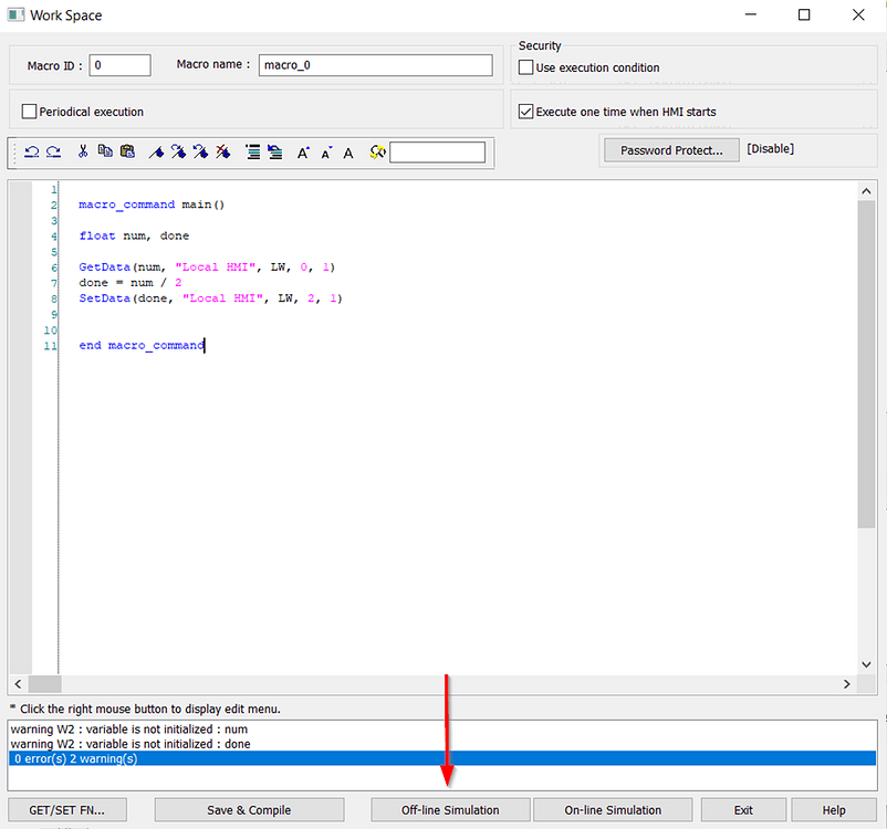How to debug a Macro on a cMT or cMT-X HMI - Staff - WeintekUSA