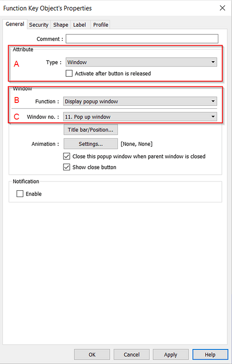 How to create and display a popup window - Staff - WeintekUSA