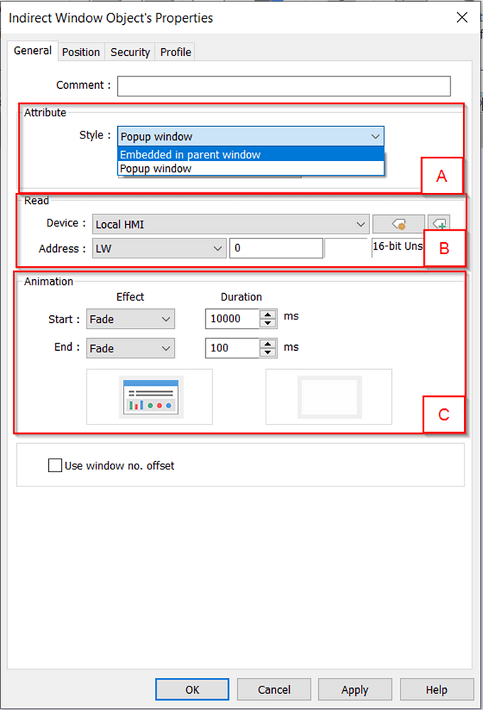 How to use an Indirect Window - Staff - WeintekUSA