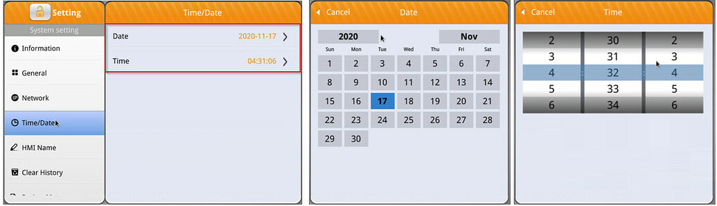 How to set the time and date on an HMI - Staff - WeintekUSA