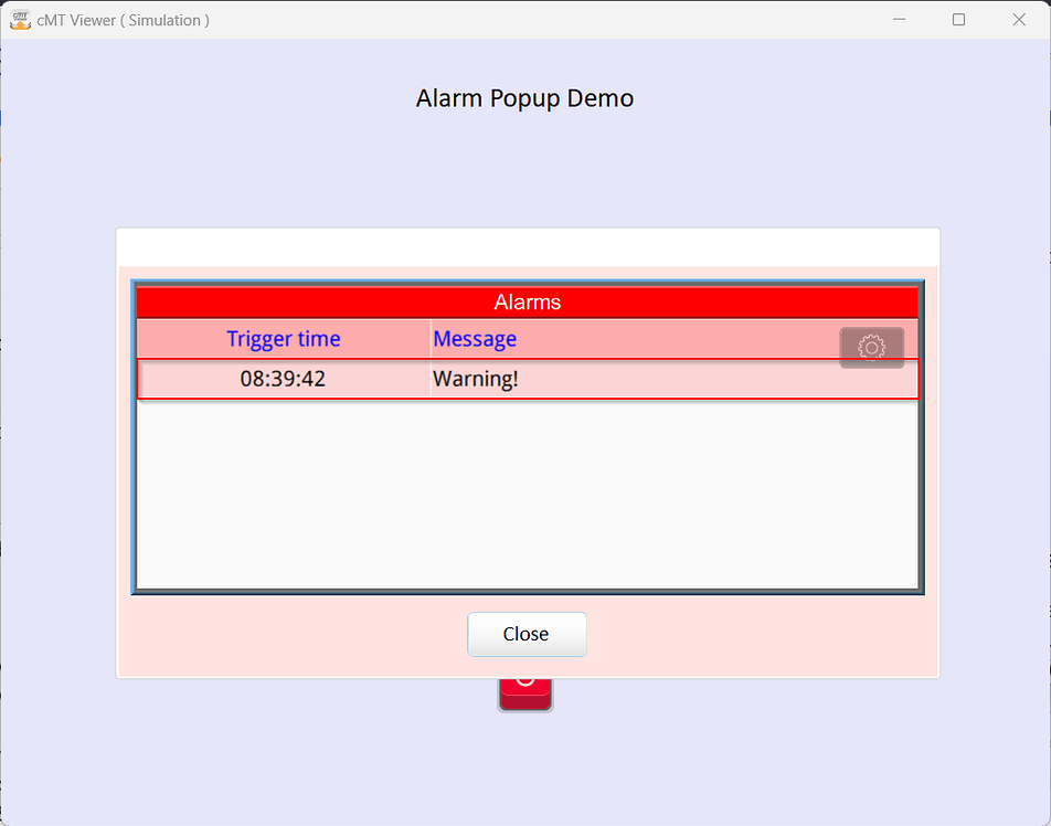How to create an alarm information popup - Staff - WeintekUSA
