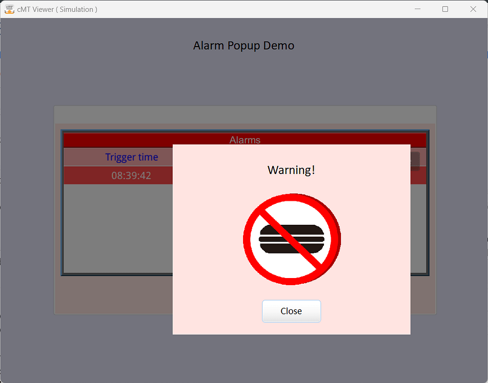 How to create an alarm information popup - Staff - WeintekUSA