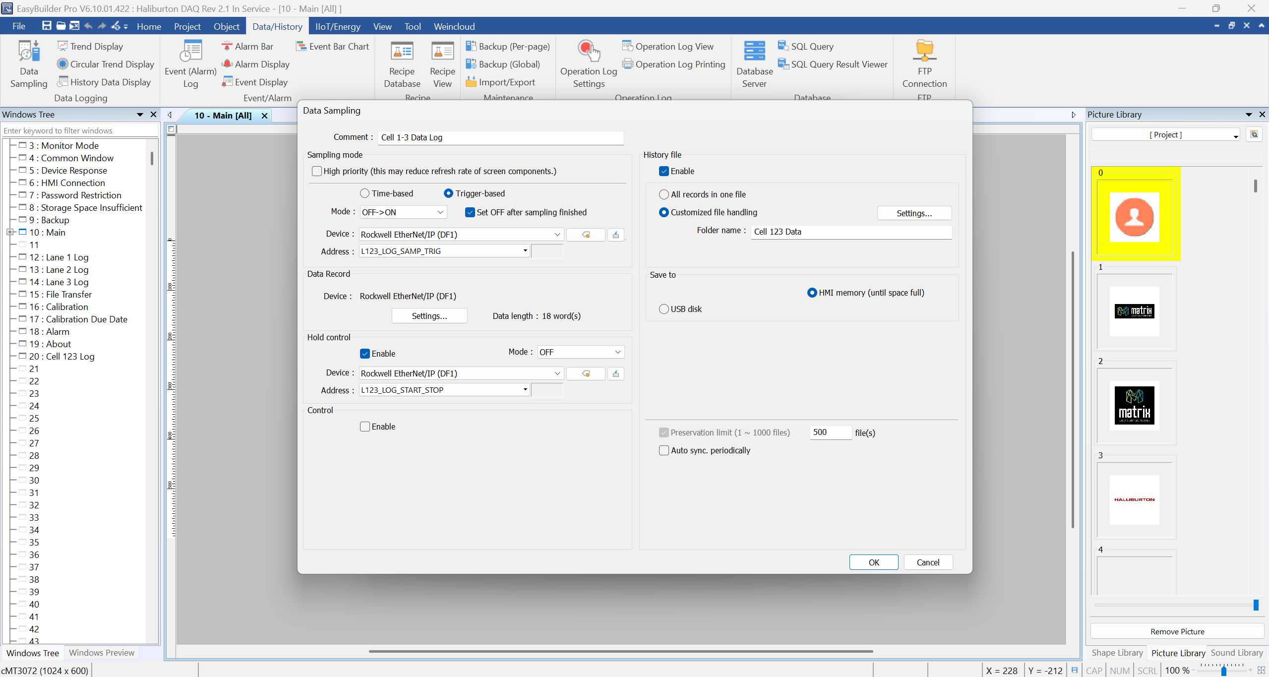 CSV file data export time - EasyBuilder Pro Q&A - WeintekUSA