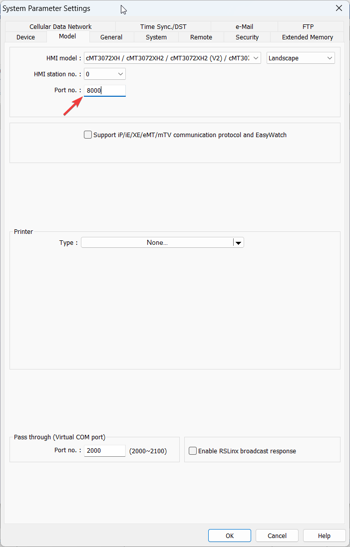 The offline Simulation shows "Device server disconnected" message ...